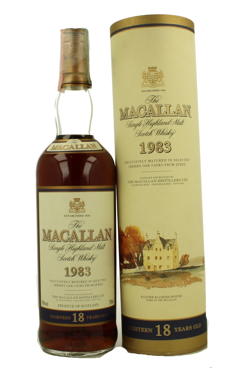 MACALLAN 18 Years Old 1983 70cl 43% OB - Sherry Oak Cask - Products - Whisky Antique, Whisky ...