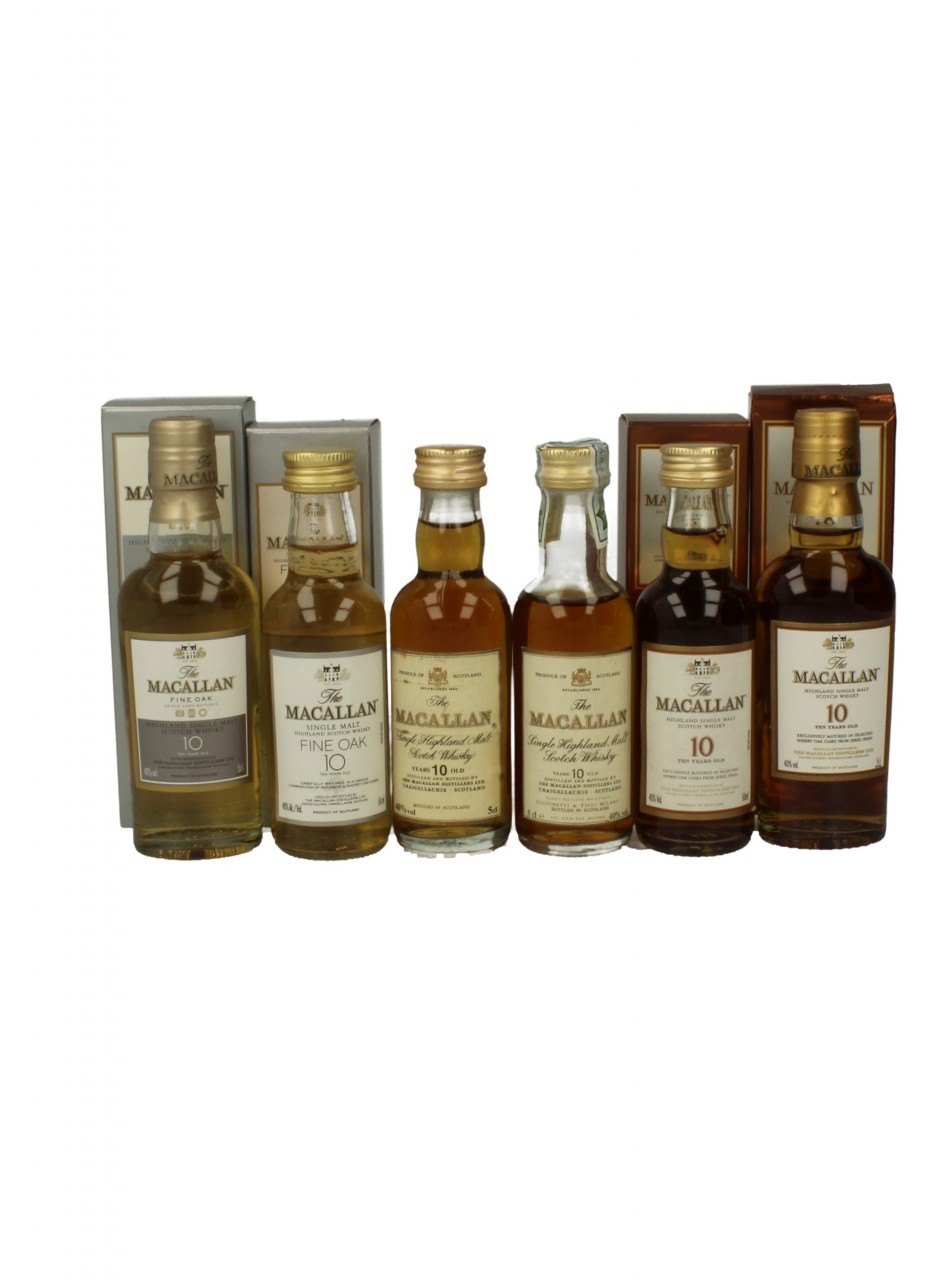 MACALLAN 5CL 6 RARE MINIATURES - Products - Whisky Antique, Whisky ...