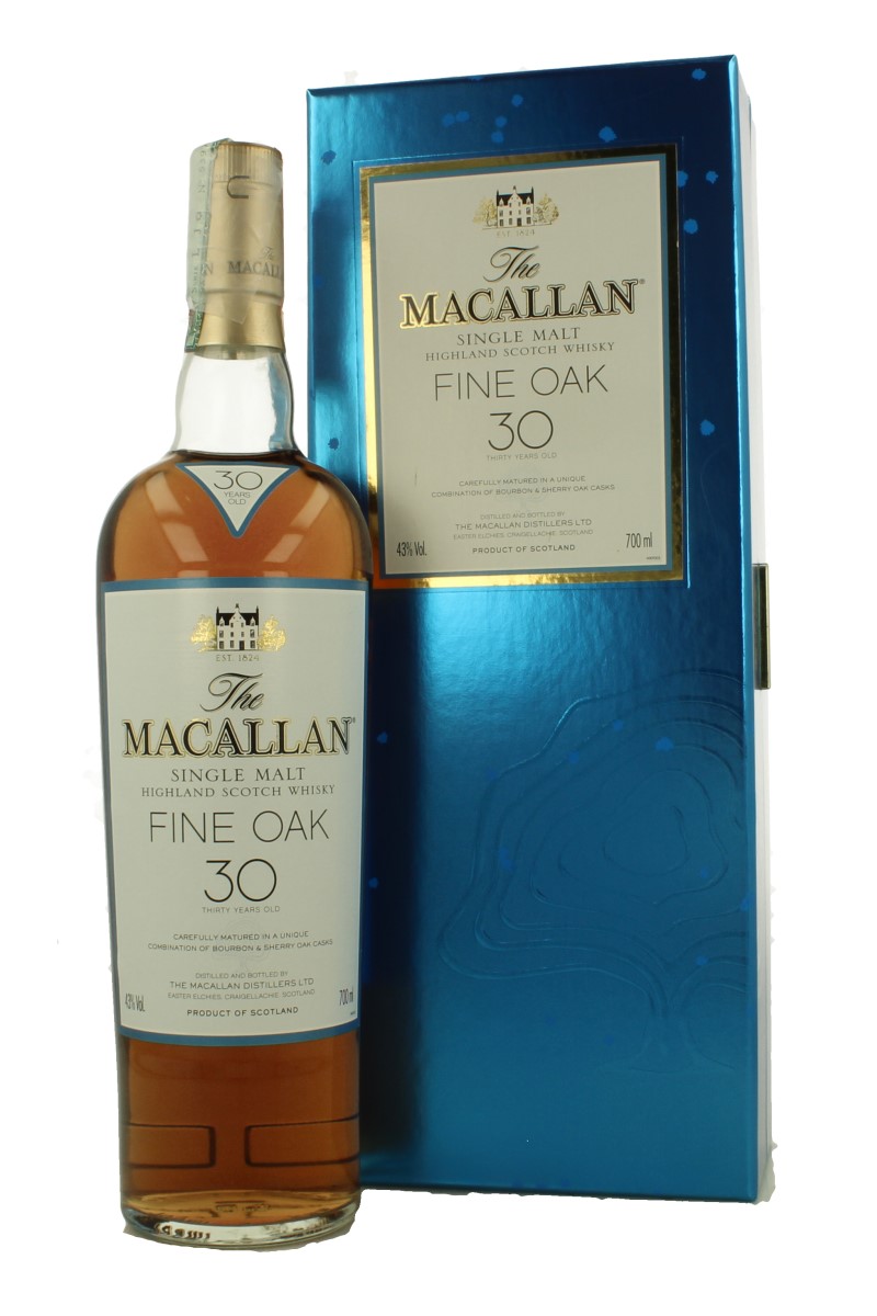 Macallan Fine Oak Speyside Scotch Whisky 30 Years Old Bot.Early 2000 ...
