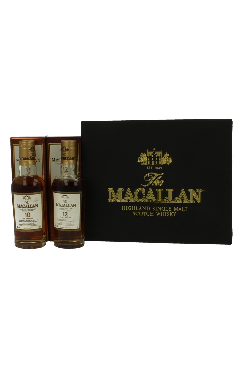 Macallan Miniature 10-12 Years Old 8x5cl Gift pack 43% 8 pictures ...