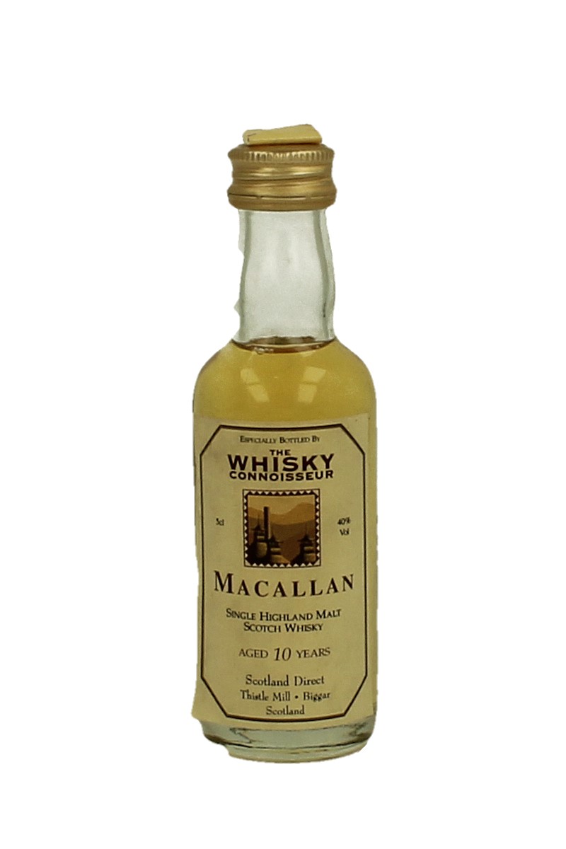 Macallan Miniature 10 Years Old 5cl 40% The Whisky Connissuers ...