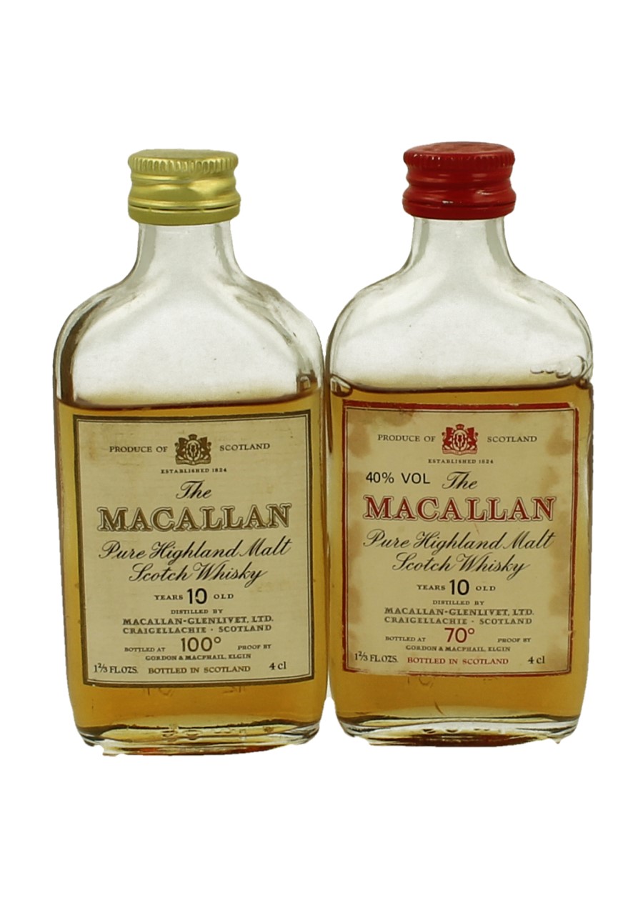 MACALLAN miniature 10yo 2x 4cl FLAT MINIATURE - Products - Whisky ...