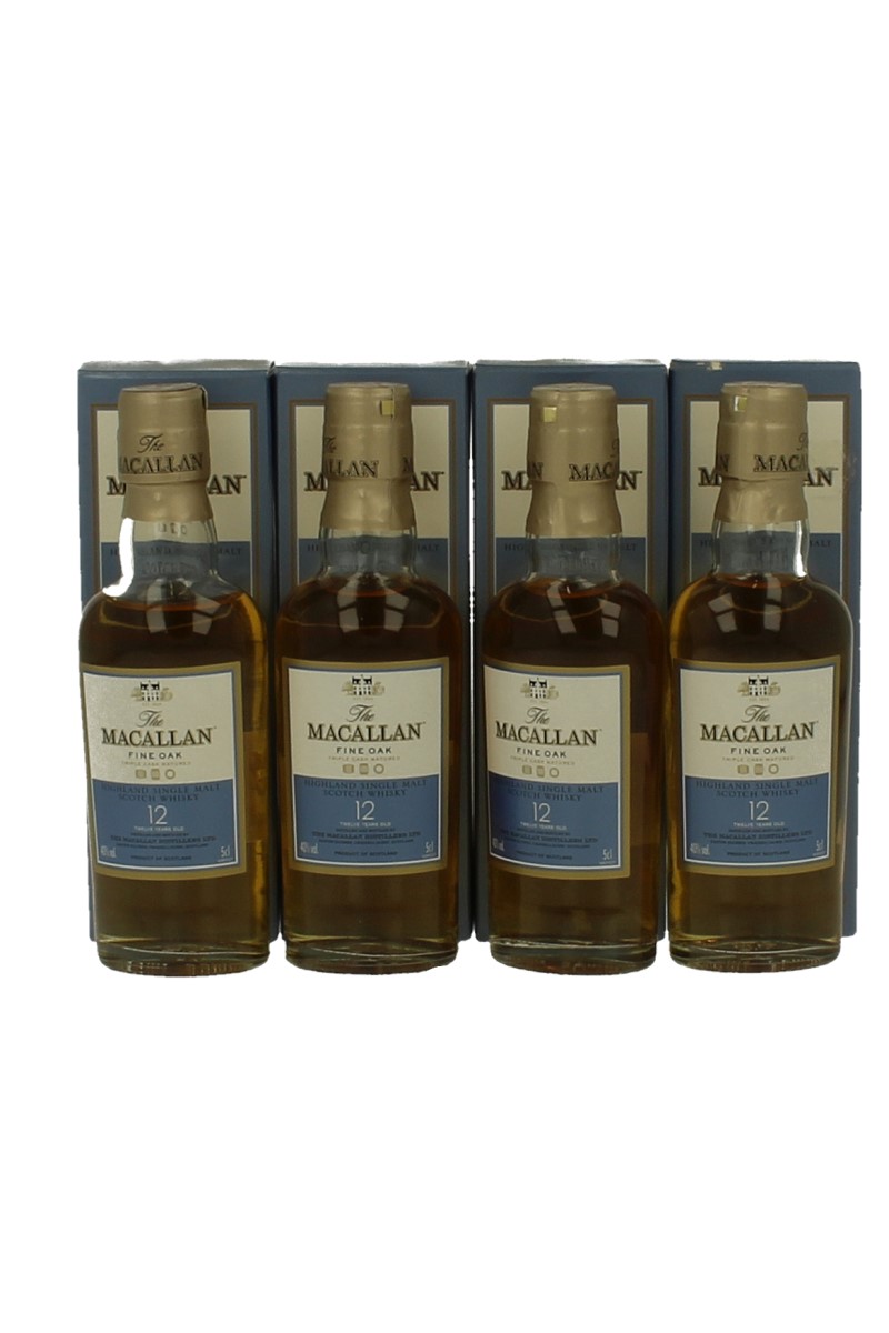 MACALLAN miniature 12 Years Old 4x5cl 40% OB - Products - Whisky ...