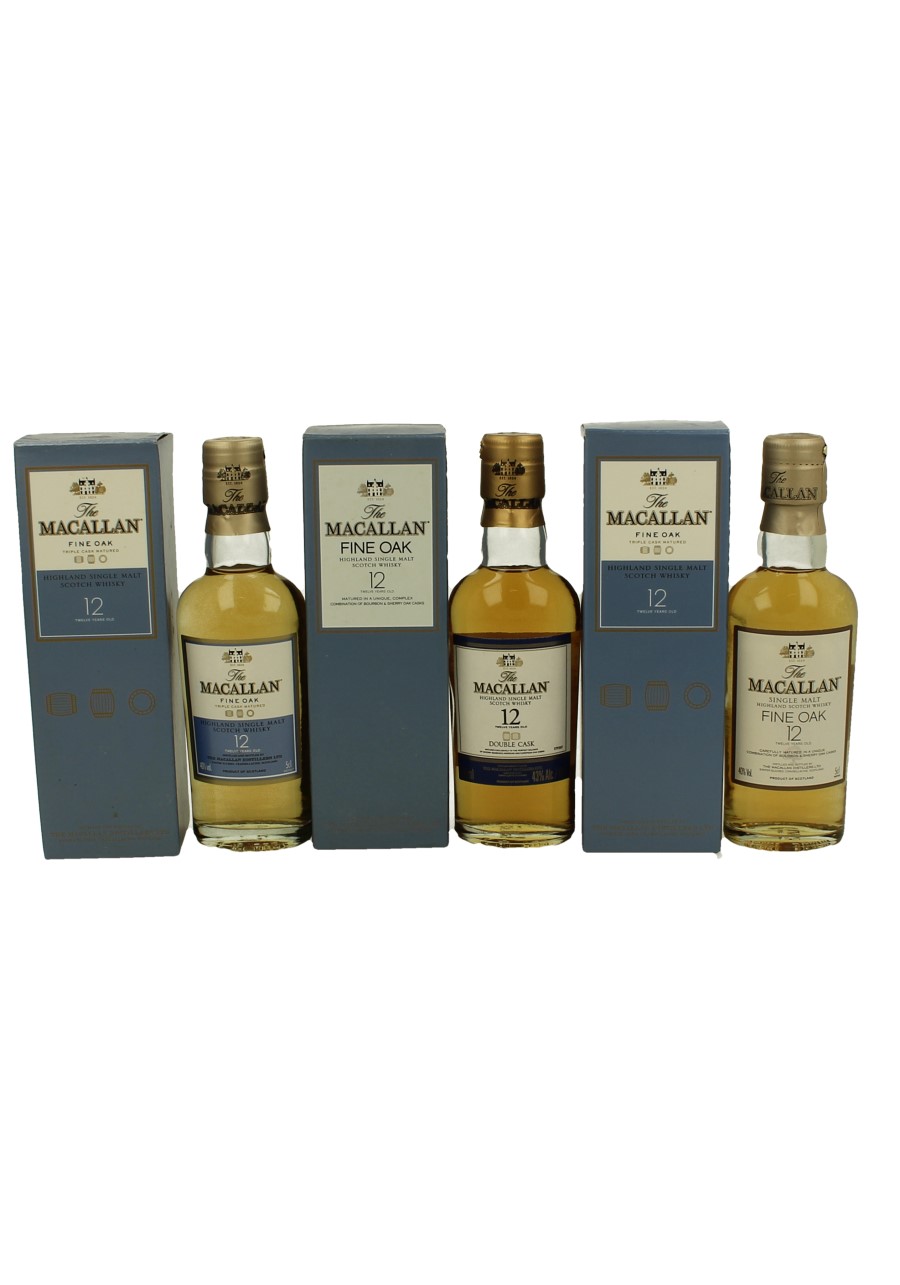 MACALLAN miniature 12yo 3x 5cl OB - Products - Whisky Antique, Whisky ...