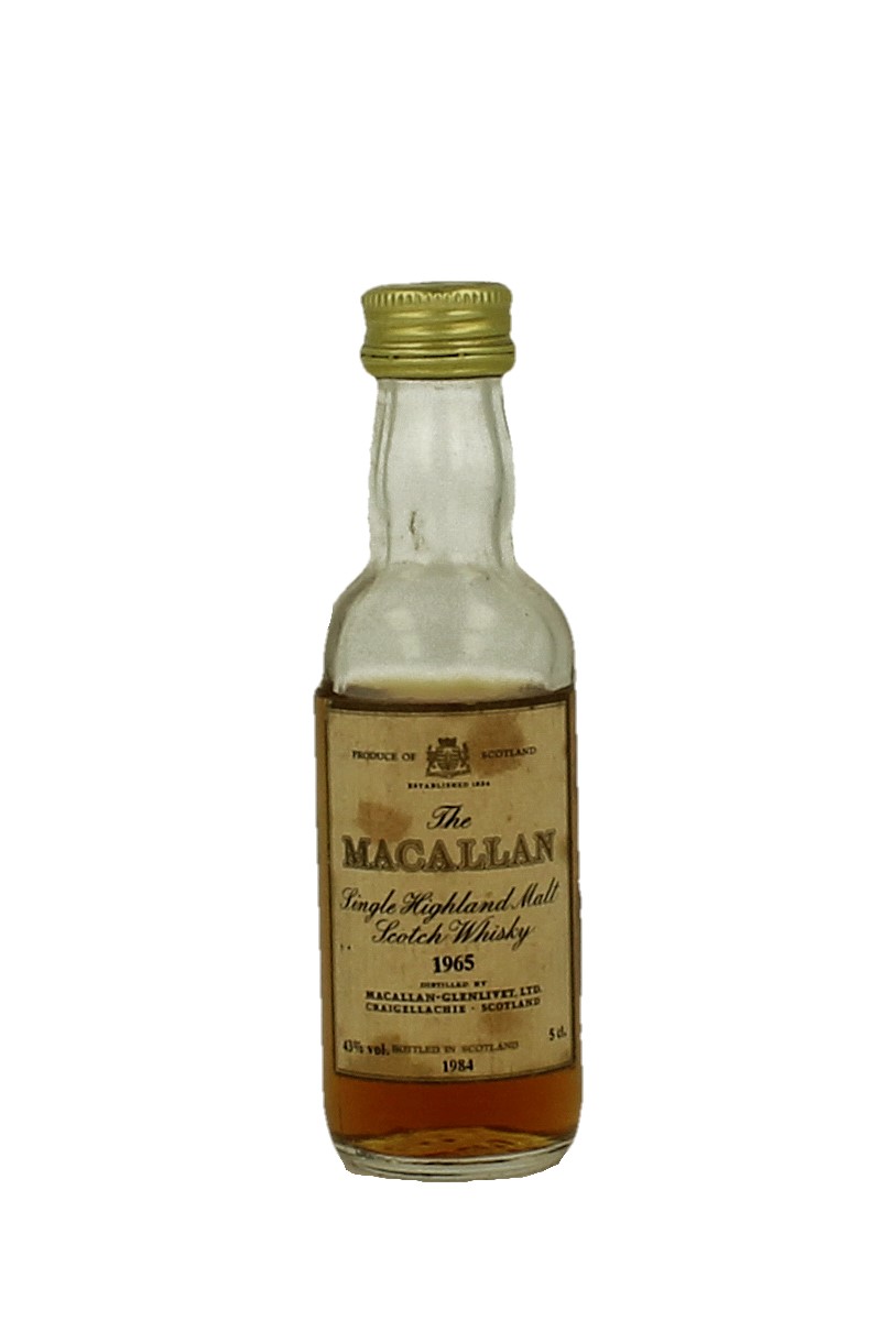Macallan Miniature 1965 1984 5cl 43% - Products - Whisky Antique ...