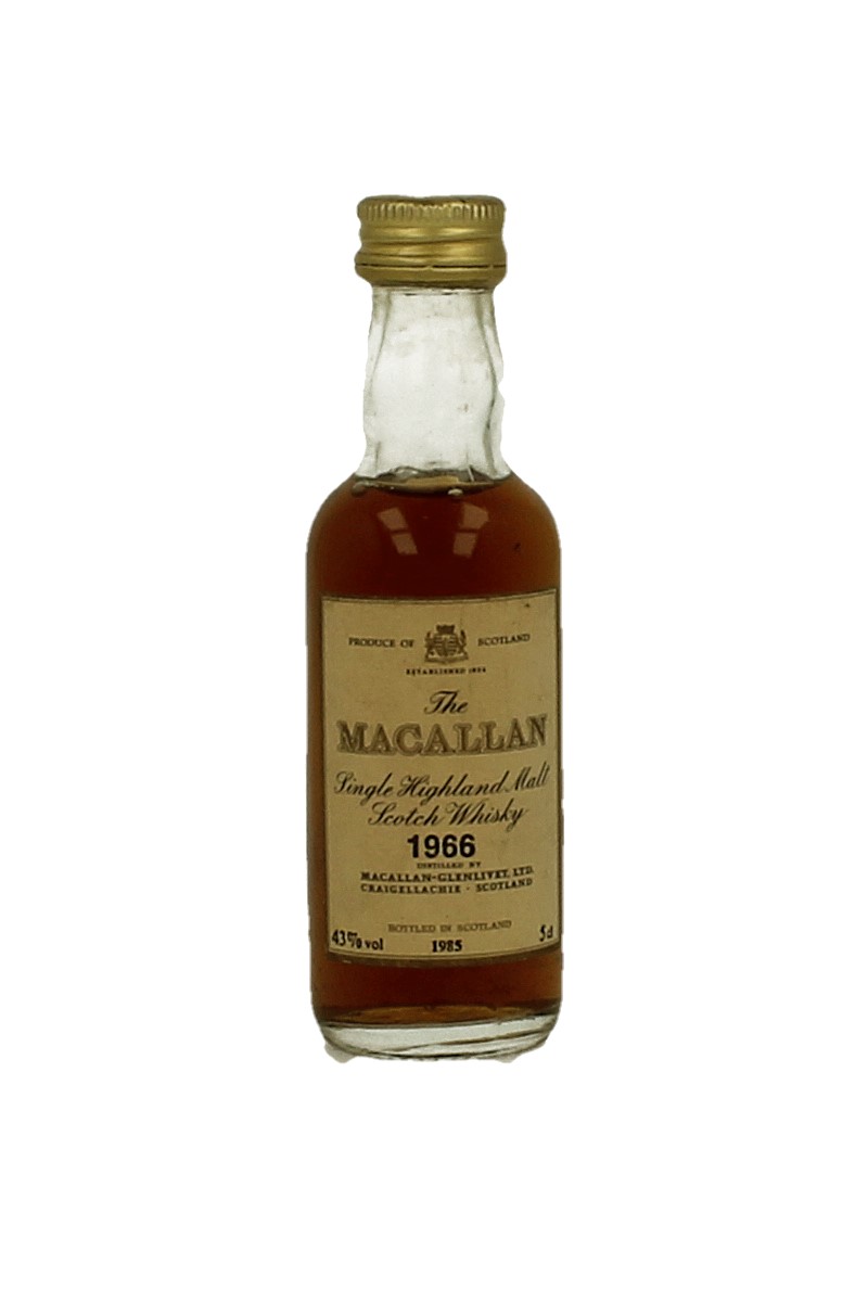 Macallan Miniature 1966 1985 5cl 43% - Products - Whisky Antique ...