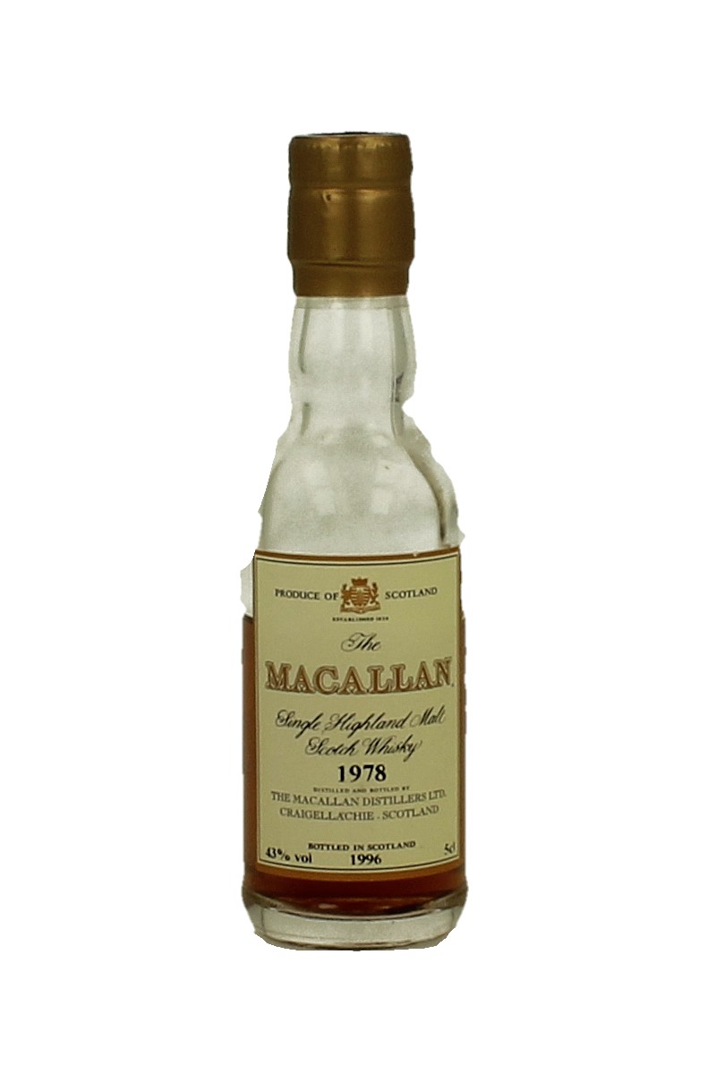 Macallan Miniature 1978 1996 5cl 43% - Products - Whisky Antique ...
