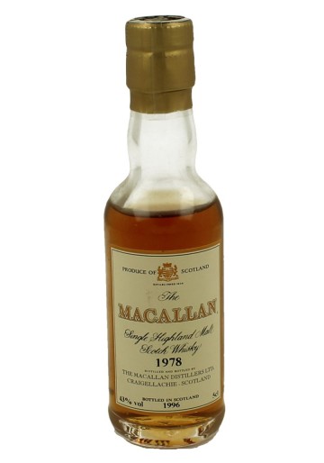 MACALLAN miniature 1978 1996 5cl 43% OB - Products - Whisky Antique ...