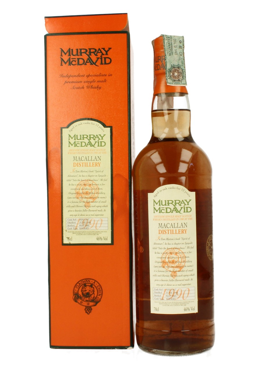 MACALLAN MURRAY MCDAVID 1990 2003 70 CL 46 % CASK SHERRY MMI1967 ...