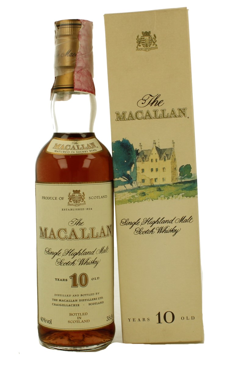 Macallan Speyside Scotch Whisky 10 Year Old Bot 80's 35cl 40% OB ...