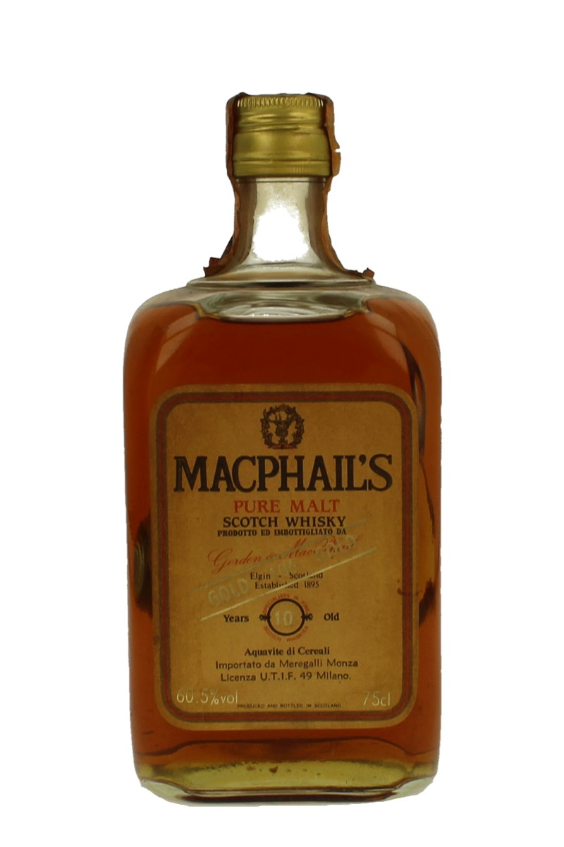 MACPHAIL'S Pure Malt 10 years old 75cl 60.5% Gordon MacPhail -Gold ...