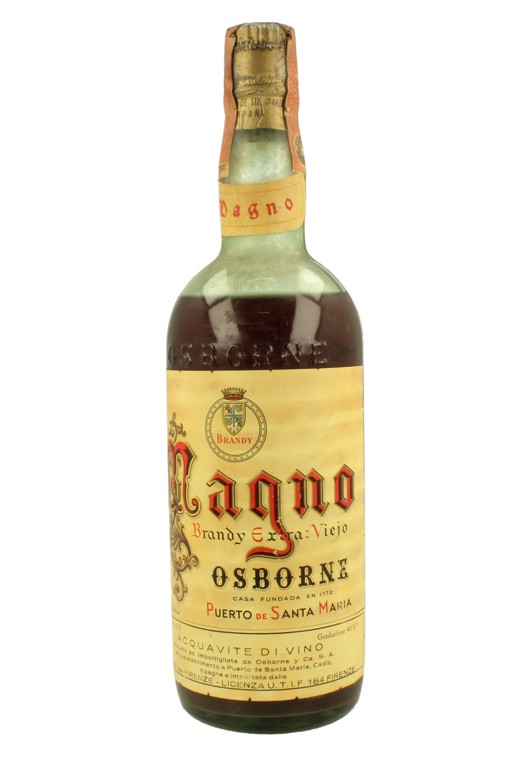 MAGNO OSBORNE BRANDY 75CL 38% VERY OLD BOTTLE - Products - Whisky ...