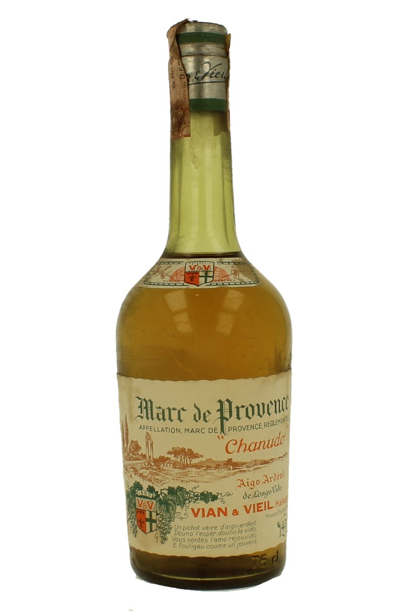 MARC DE Provence Chanudo Bot 60/70's 75cl 45% - Products - Whisky ...