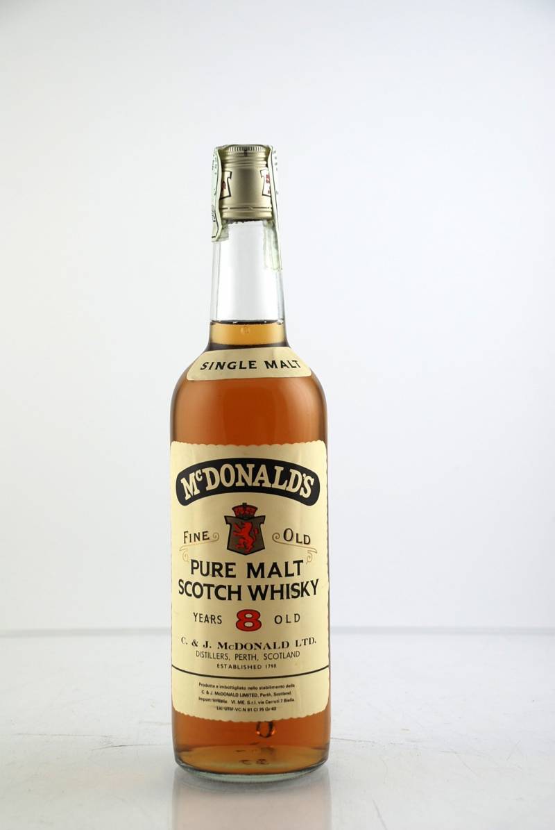 MCDONALDS 8 YO 75 CL 43% - Products - Whisky Antique, Whisky & Spirits