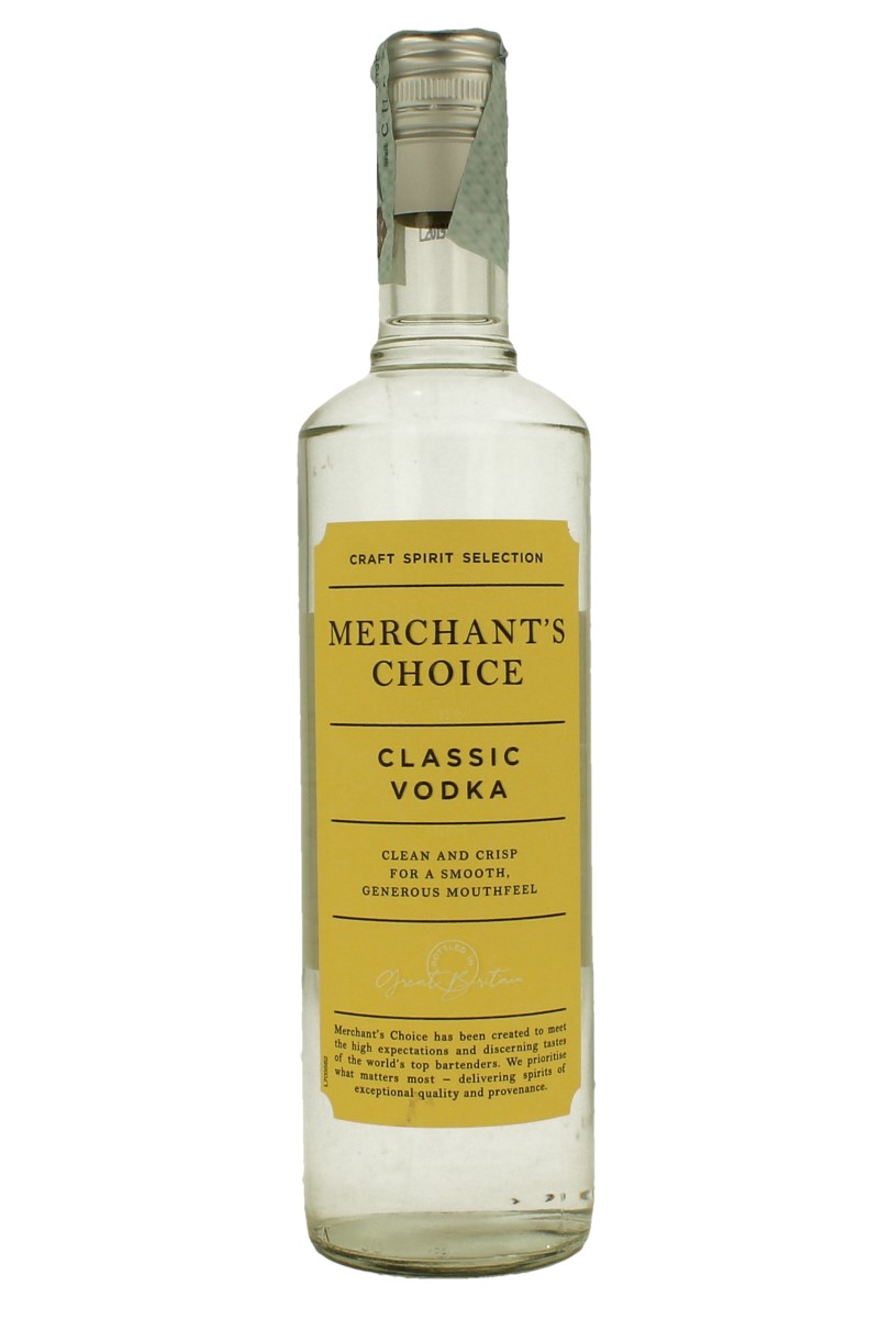 Merchant's choice Classic Vodka 70cl 40% - Products - Whisky Antique ...