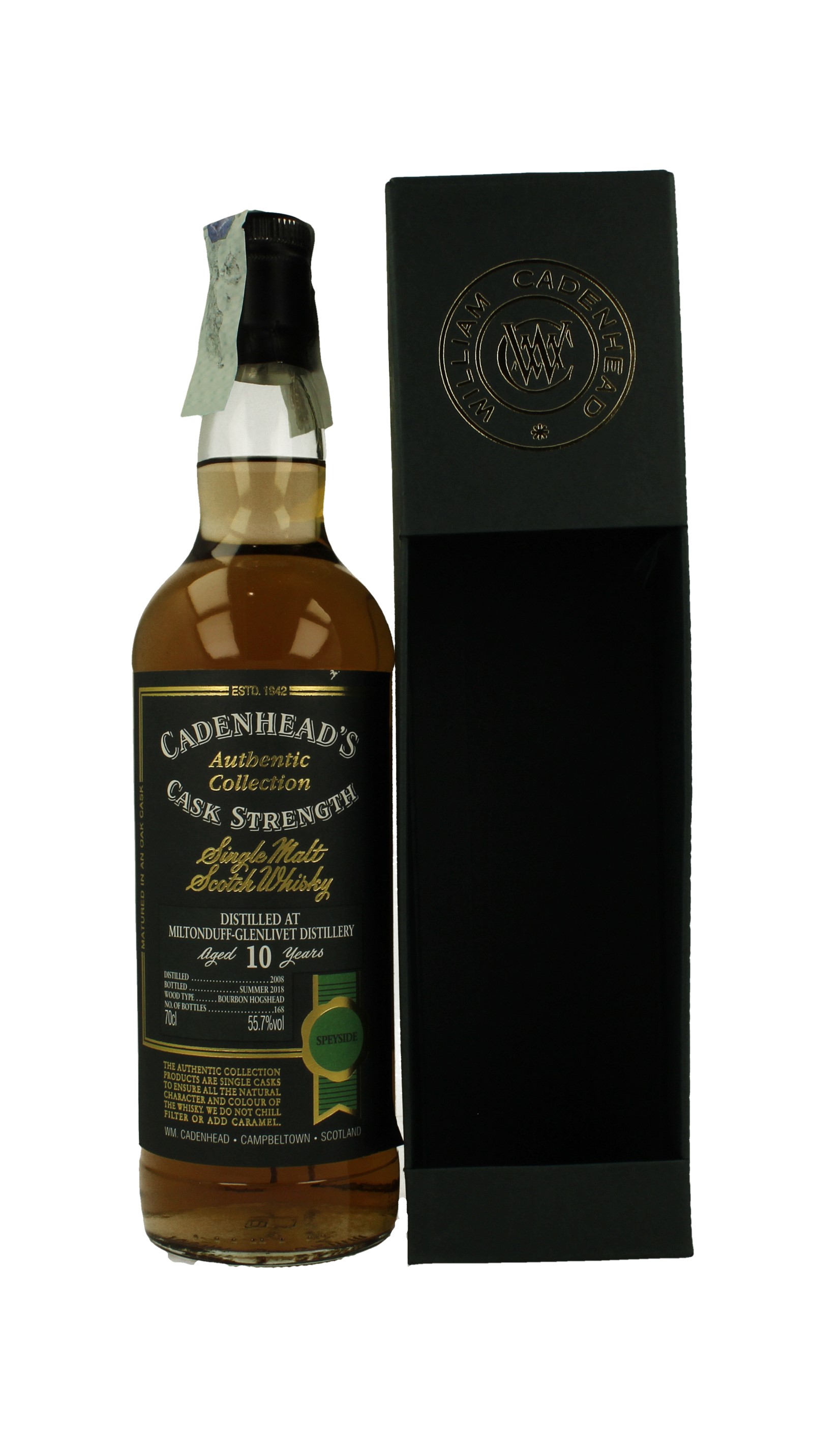 MILTON DUFF 10 years old 2008 2018 70cl 55.7% Cadenhead's - Authentic ...