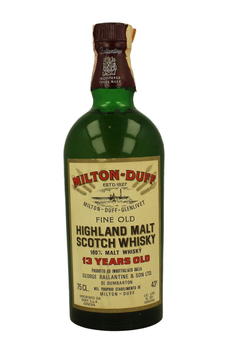 MILTON DUFF 13 years old Bot. 60/70's 75cl 43% George Ballantines ...