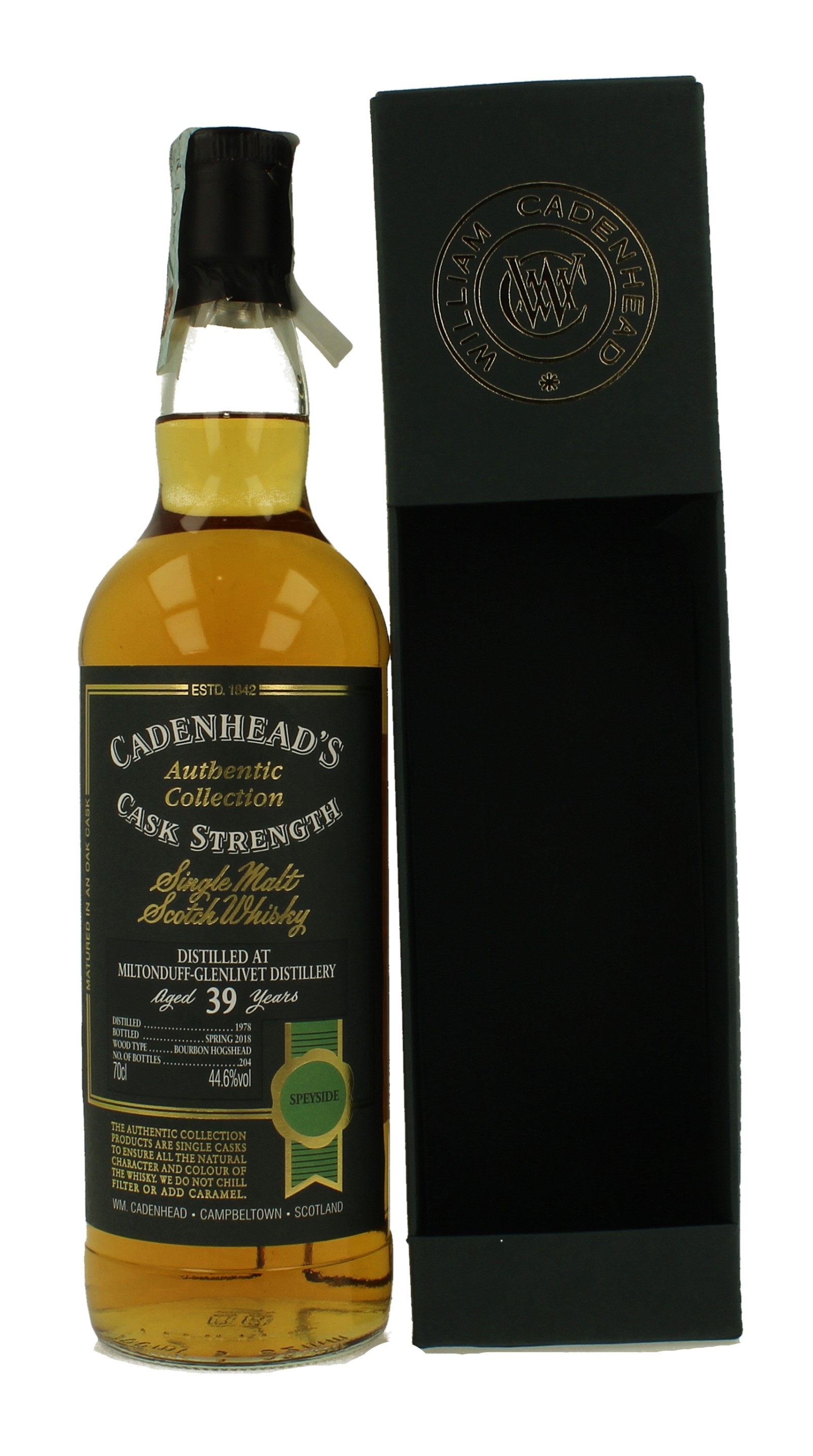 MILTON DUFF 39 Years Old 1978 2018 70cl 44.6% Cadenhead's - Authentic ...