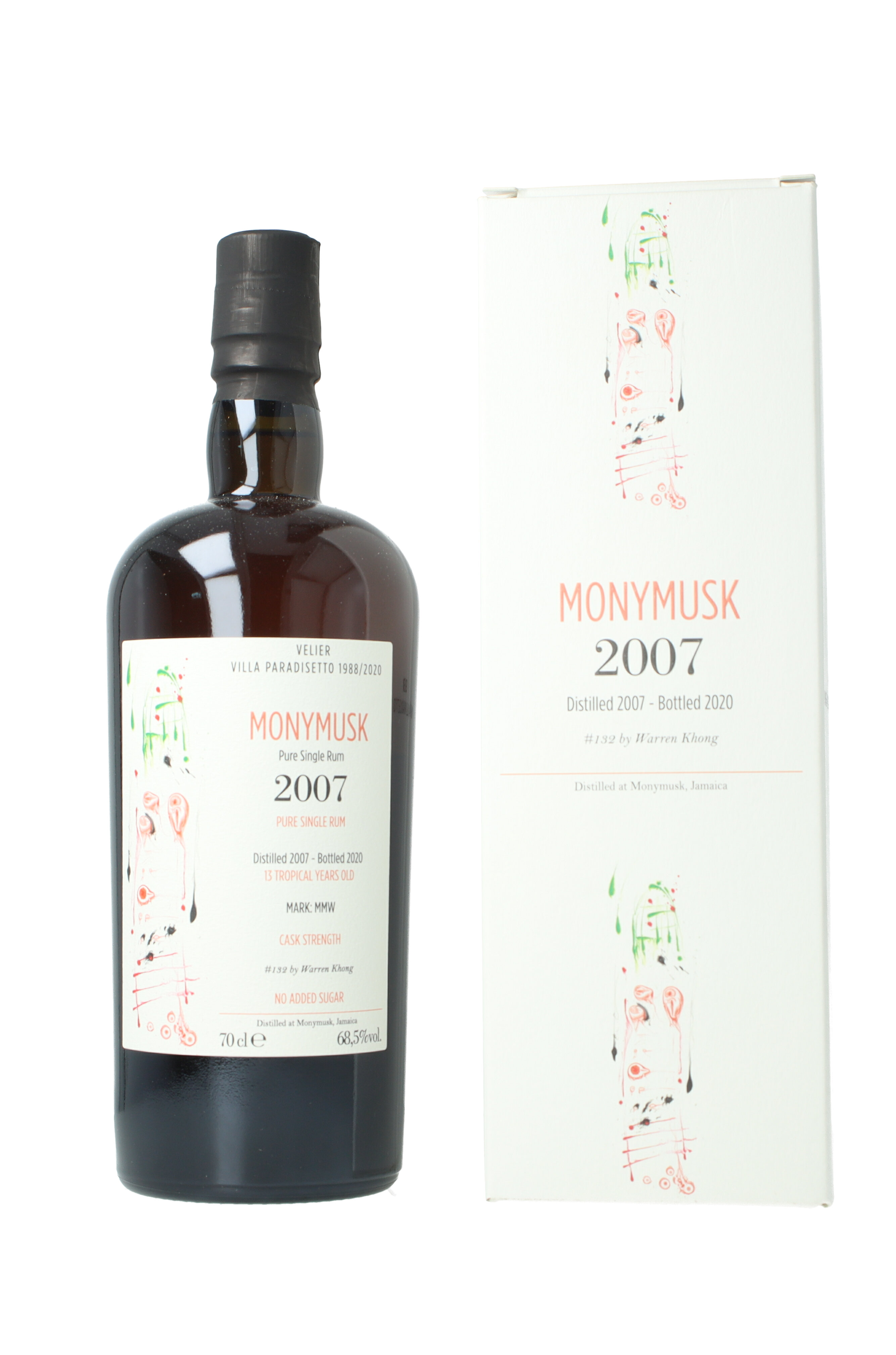 MONYMUSK Jamaica Rum 13 Year Old 2007 2020 70cl 68.5% Velier -villa ...