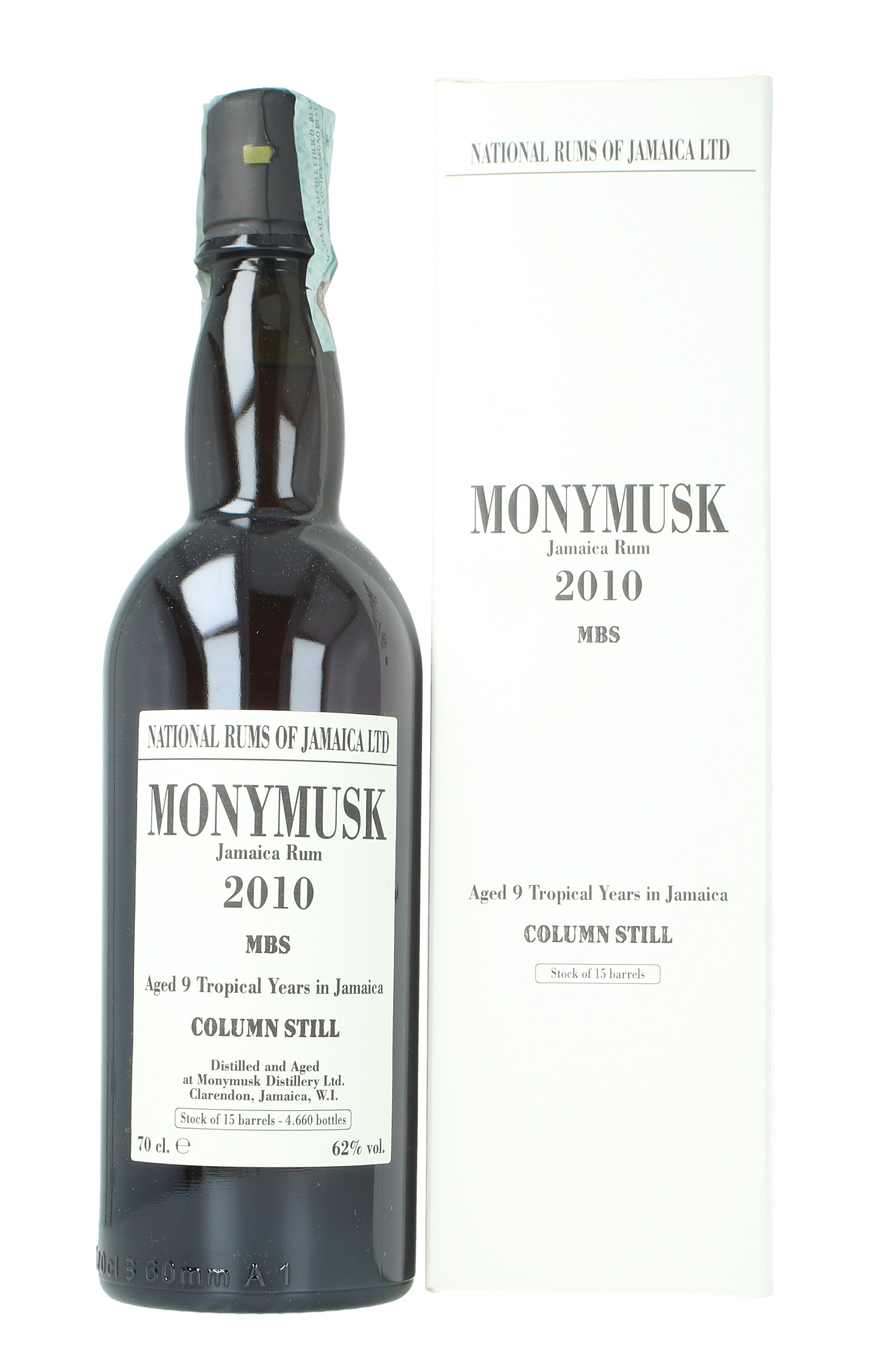 MONYMUSK Jamaica Rum 9 Year Old 2010 70cl 62% Velier - - Products ...