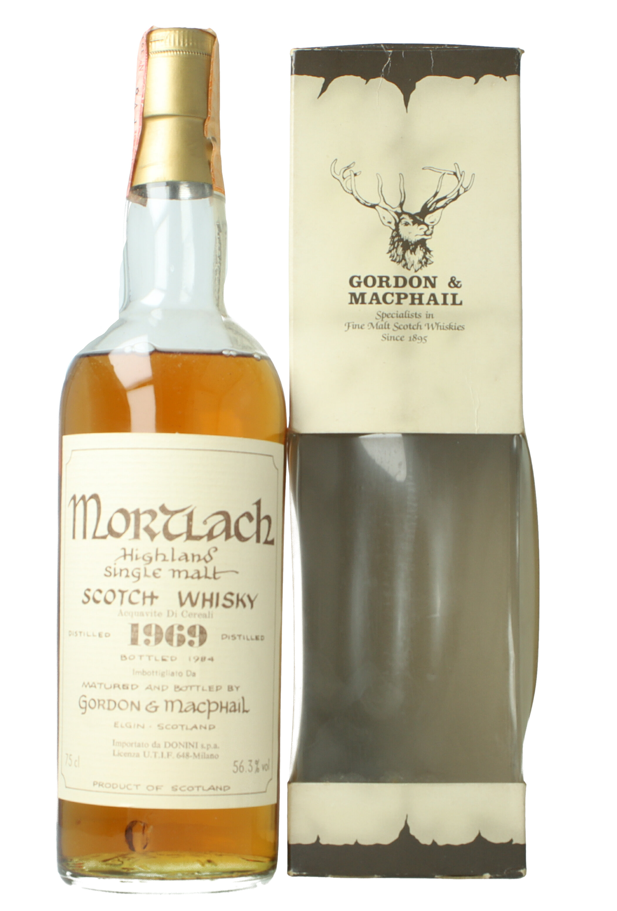 Mortlach Speyside Scotch Whisky 1969 1984 75cl 56.3% Gordon MacPhail ...