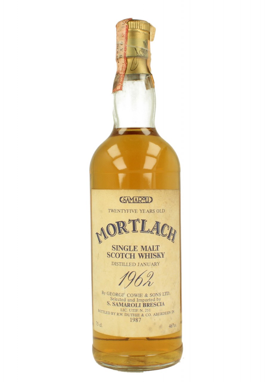 Mortlach Speyside Scotch Whisky 25 Years old 1962 1987 75cl 46% ...