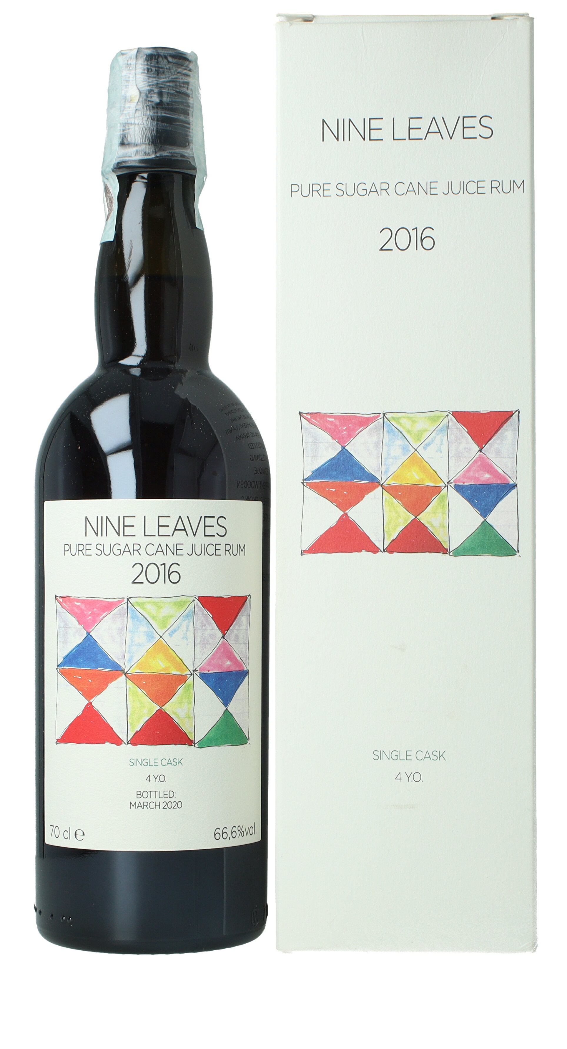 NINE LEAVES Pure sugar Cane Juice Rum 4yo 2016 2020 70cl 66.6% Velier ...