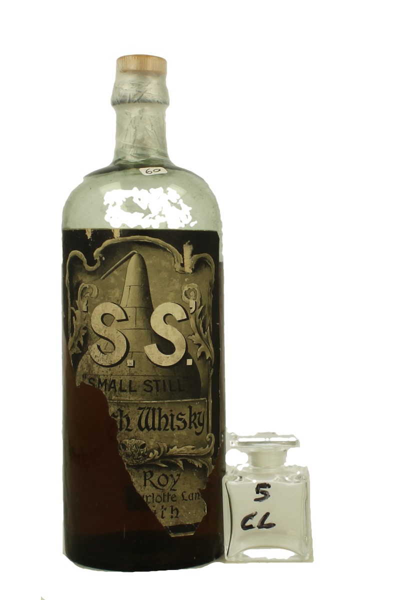 Old Blended Scotch Whisky S.S. SAMPLE Bottled early 1900 5cl 40% SAMPLE ...