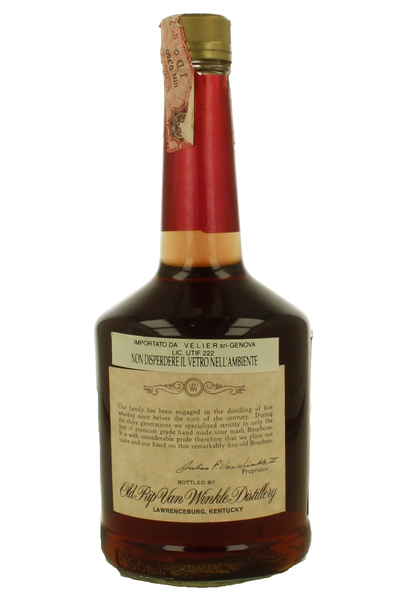 Old Rip Van Winkle Kentucky Straight Bourbon Whiskey 10 Years old - Bot ...
