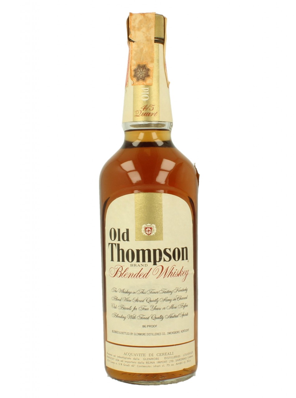OLD THOMPSON KENTUKY STRAIGHT 75 CL 43 % - Products - Whisky Antique ...