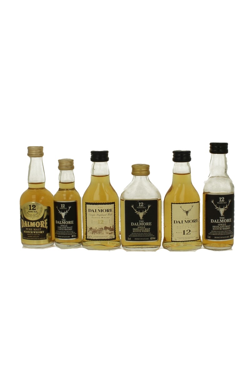 Old Whisky Dalmore Miniatures mixed 6x5cl - Products - Whisky Antique ...
