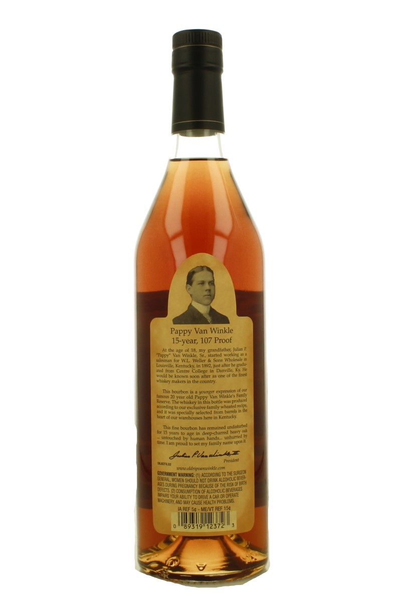 Pappy Van Winkle 15 Years Old bottled 2022 75cl 107 Proof - Products ...