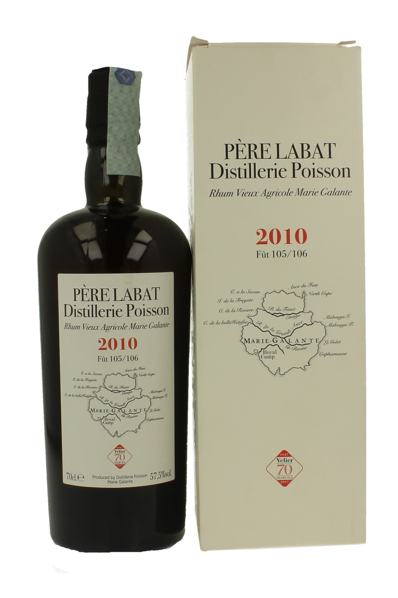 Pere Labat Agricole Rum-Distillerie Poisson 2010 70cl 57.5% Velier 70th ...