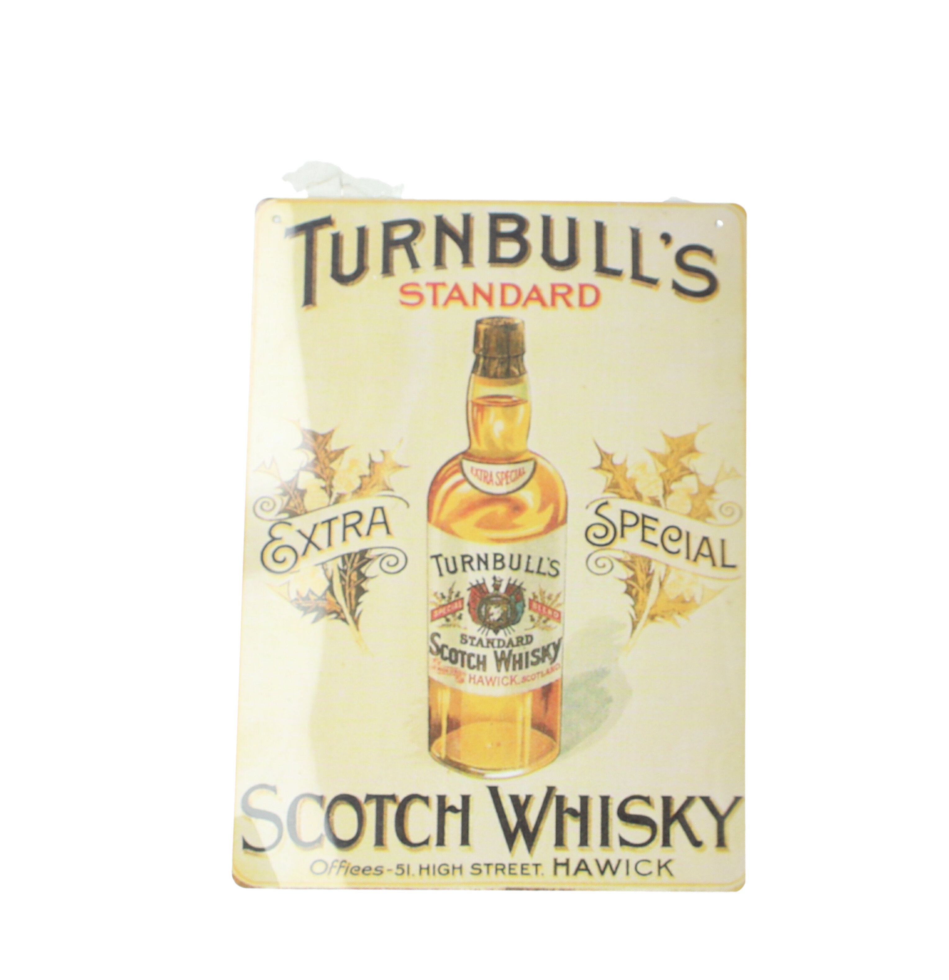 Plate Turnbulls Scotch Whisky from 60's -70's 20cm x 28 cm - Products ...