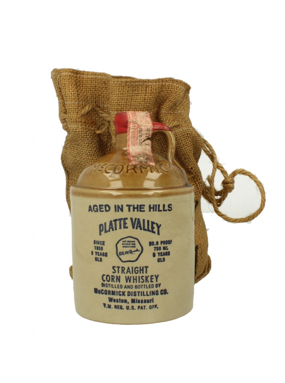 PLATE VALLEY MC CORMICK-STRAIGHT CORN WHISKEY 5 YO 75 CL 40,3 % CERAMIC ...