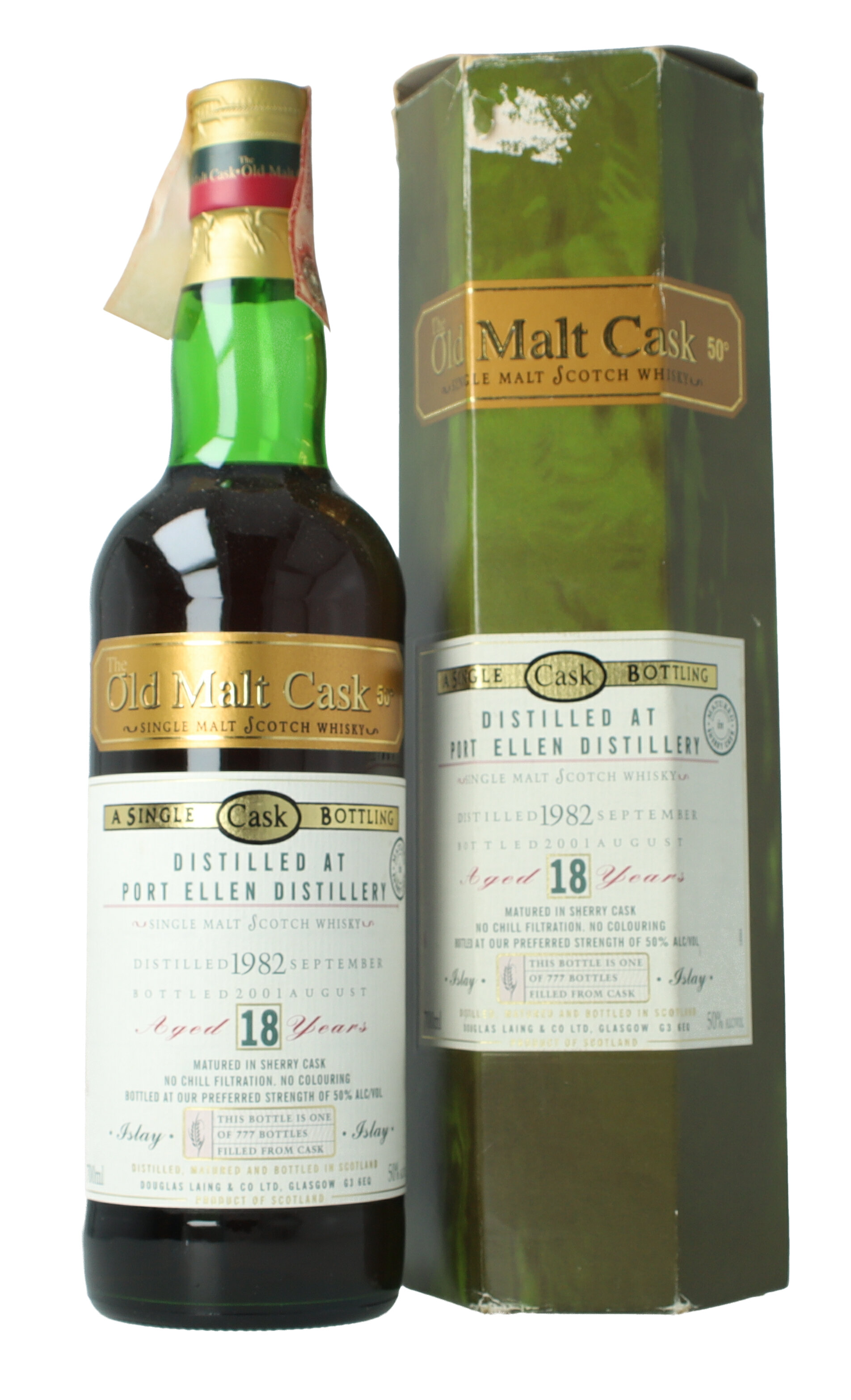 Port Ellen Islay Scotch Whisky 18 year old 1982 2001 70cl 50% Douglas ...