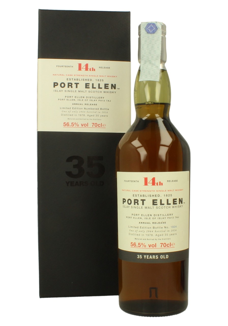 Port Ellen Islay Scotch Whisky 35 year old 1978 2014 70cl 56.5% 14 TH ...