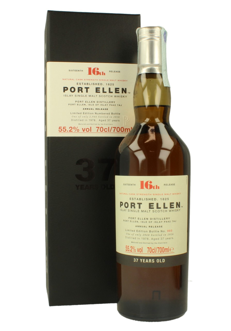 Port Ellen Islay Scotch Whisky 37yo 1978 2016 70cl 55.2% OB - 16th ...