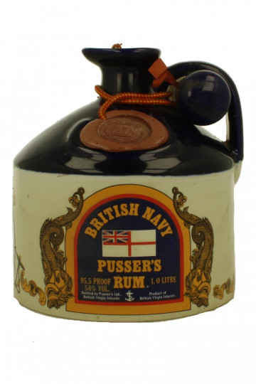PUSSER'S RUM Nelson's Blood Decanter - Bot.70's-80's 100cl 54% British ...