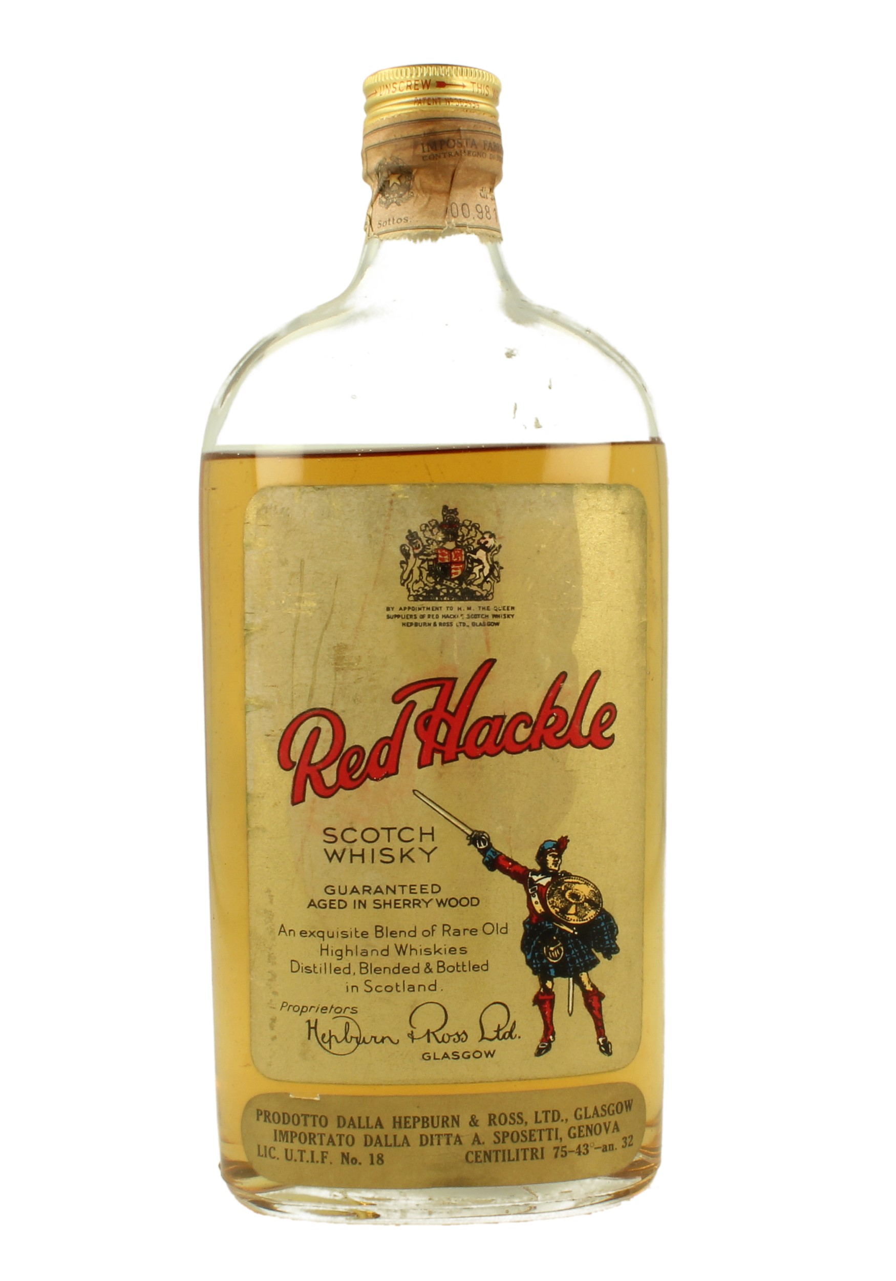 RED HACKLE Bot.60's 75cl 43% Hepburn & Ross - Blended - Prodotti ...
