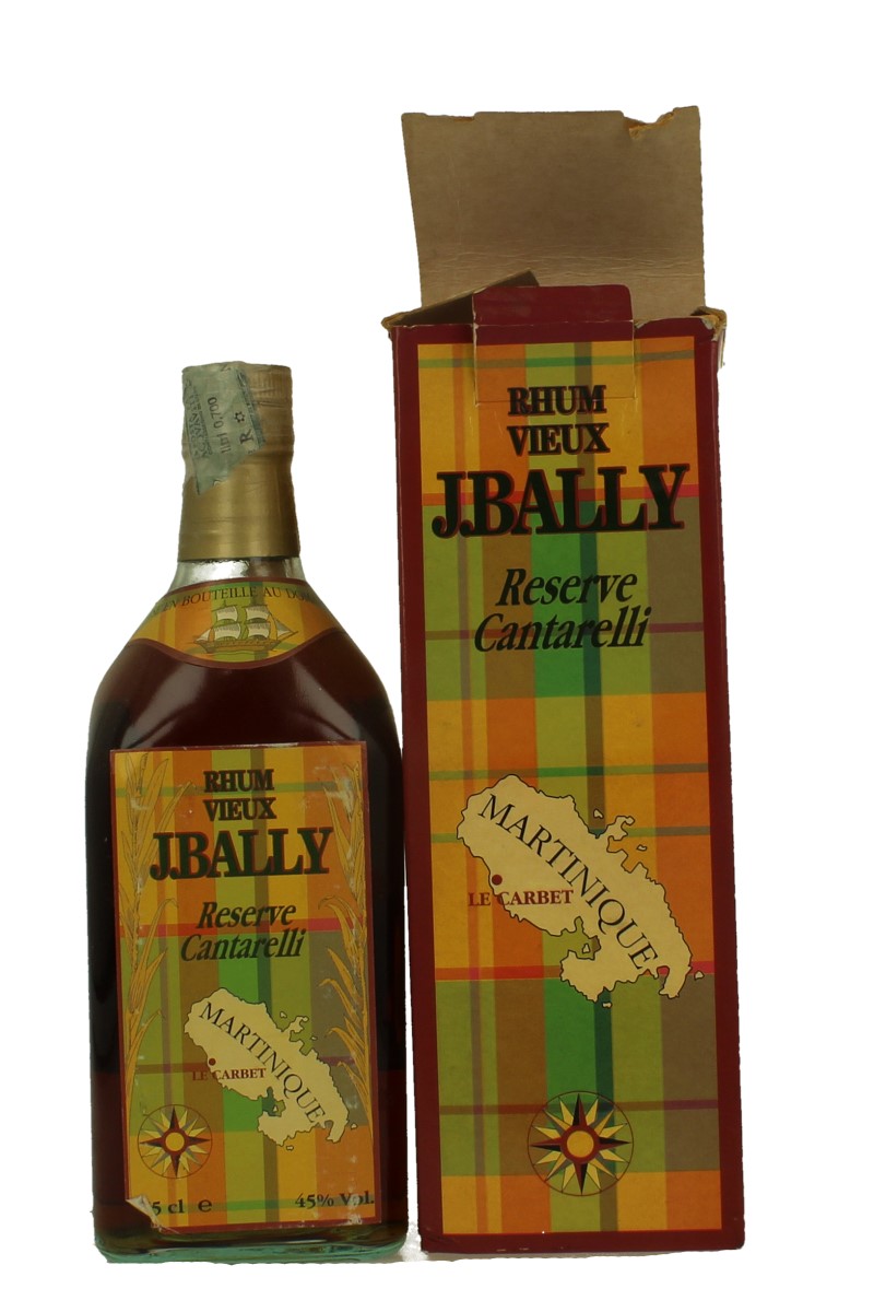 RHUM BALLY Reserve Cantarelli 1970 75cl 45% Plantations Lajus Du Carbet - Rhum Vieux Agricole ...