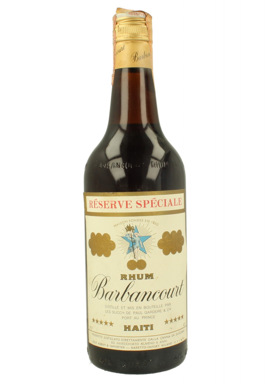 RHUM BARBANCOURT RESERVE SPECIAL 75CL 43% VERY OLD BOTTLE -BOTTLED IN ...