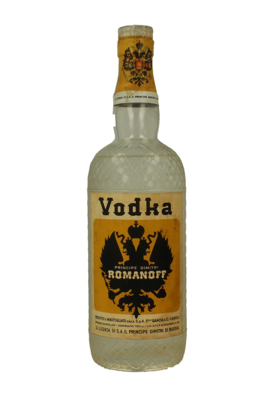ROMANOFF Bot.60's 75cl 43% Gancia & Canelli - Vodka - Prodotti - Whisky ...