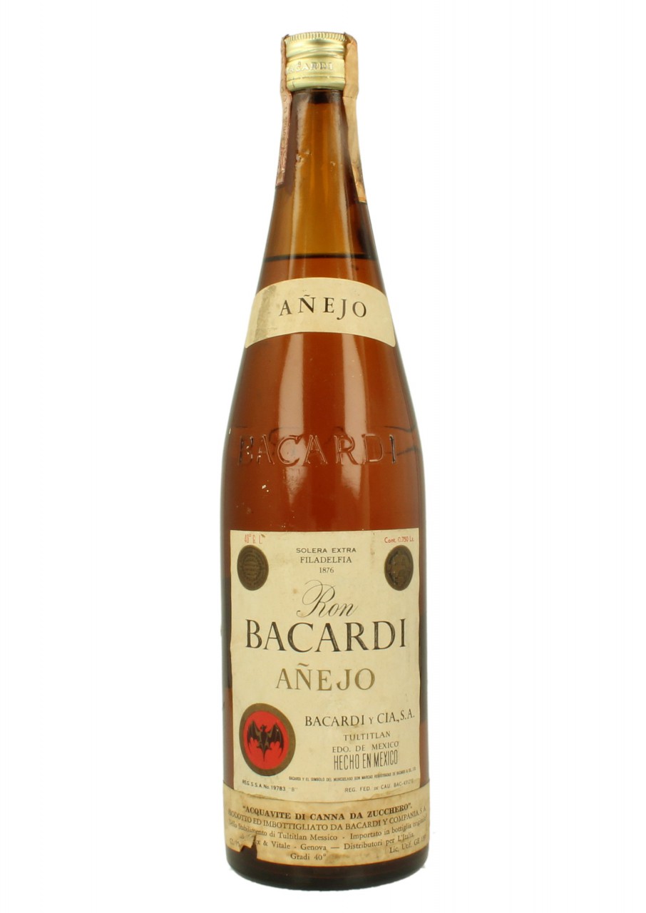 RON BACARDI ANEJO- MEXICO 75CL 40% VERY VERY OLD BOTTLE - Products ...
