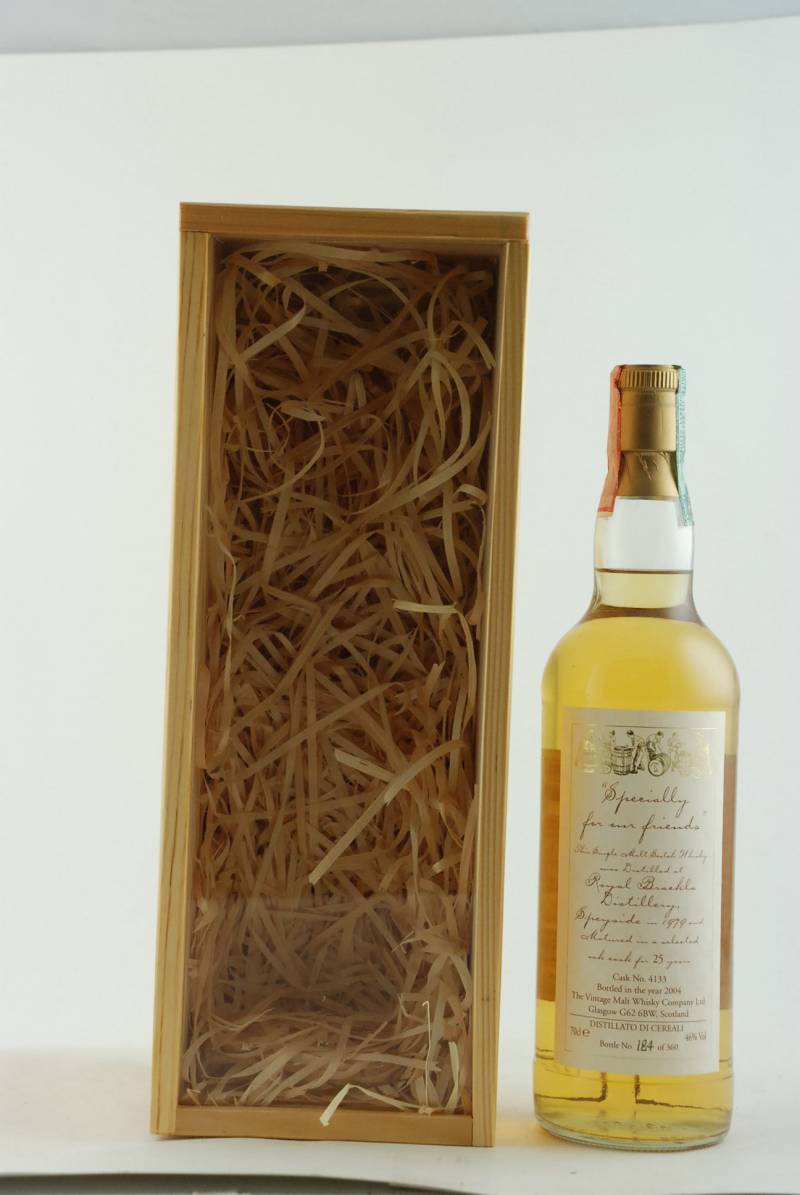 ROYAL BRACKLA 25 YO 1979-2004 70 CL 46% THE VINTAGE MALT WHISKY ...