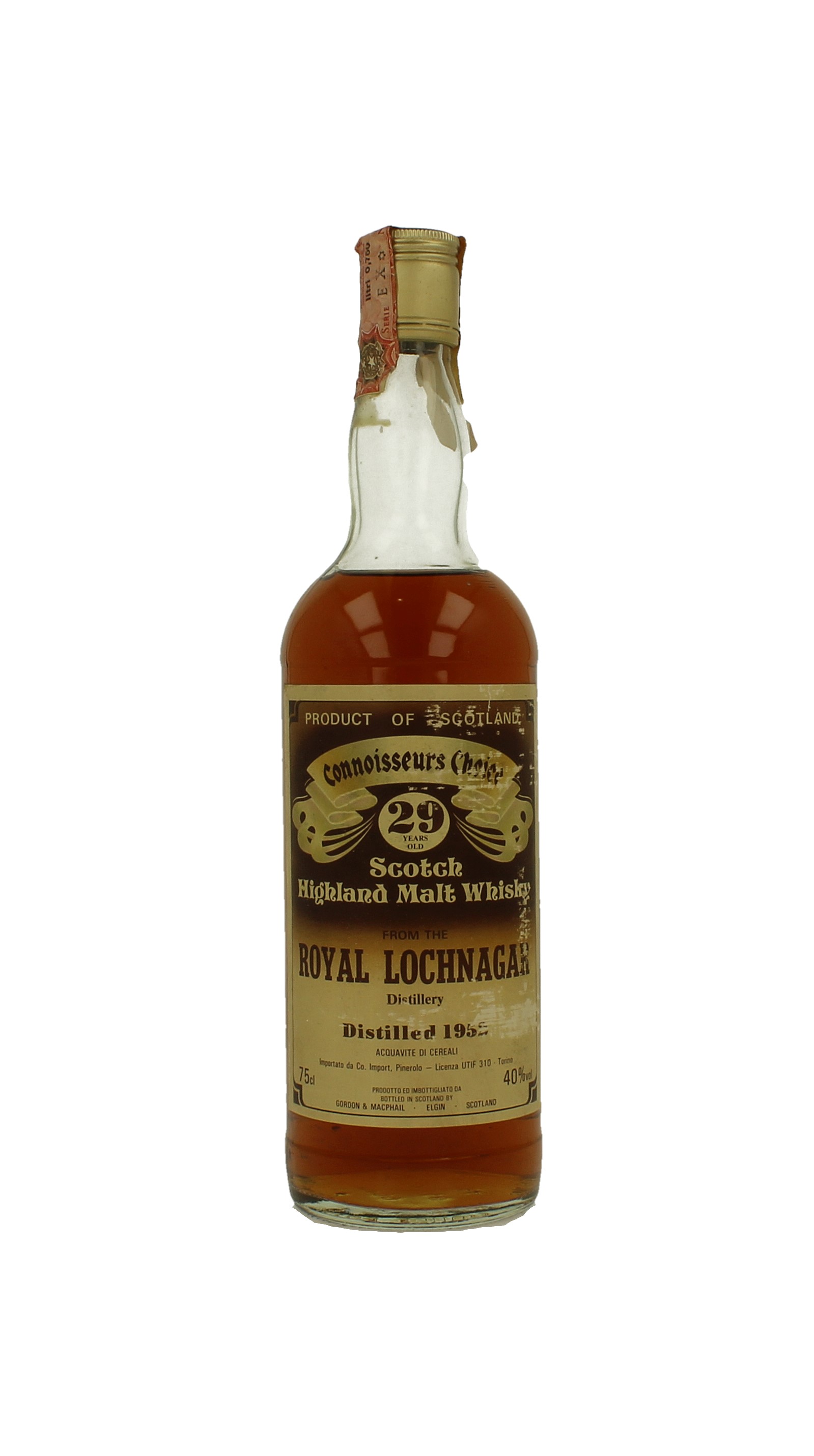 ROYAL LOCHNAGAR 29 Years Old 1952 75cl 40% Gordon MacPhail ...