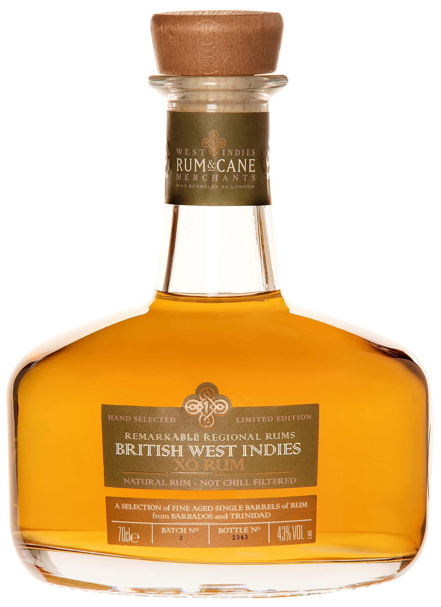 RUM&CANE BRITISH WEST INDIES XO 70cl 43% - Products - Whisky Antique ...