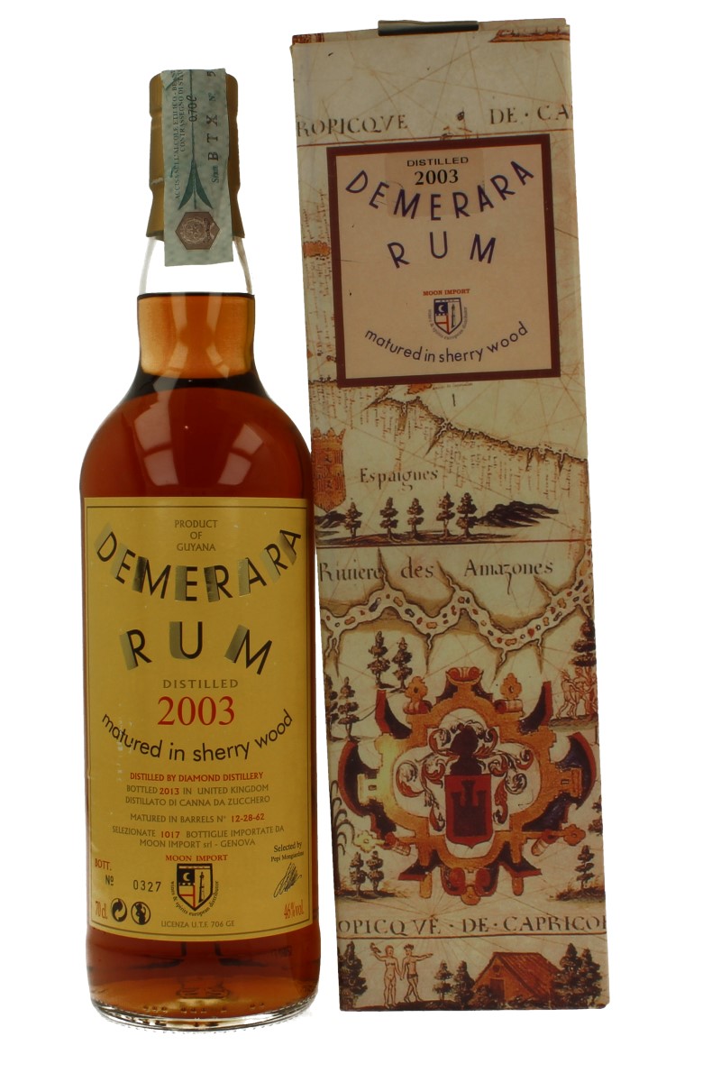 Rum DEMERARA DIAMOND 2003 2013 70cl 45% Moon Matured in a Sherry Wood ...