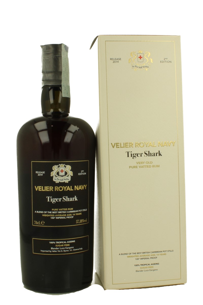 Rum Velier Royal Navy Tiger Shark 70cl 57,18% Blender Luca Gargano ...