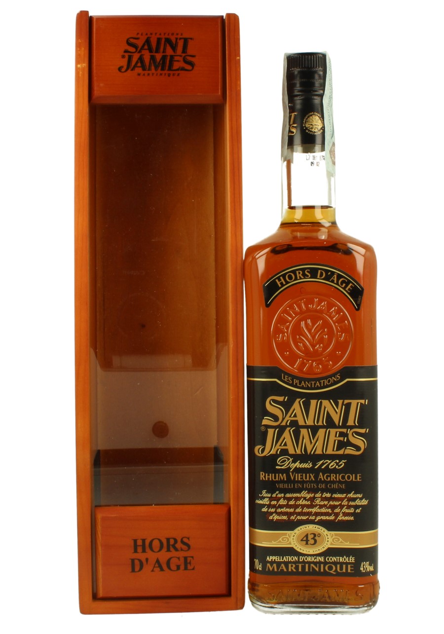 SAINT JAMES Hors D'Age 70cl 43% - Rhum Vieux Agricole - Products ...